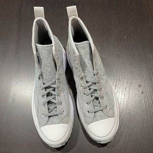 Converse | Shoes | Converse Run Star Hike Hi Felt Ash Stone | Poshmark